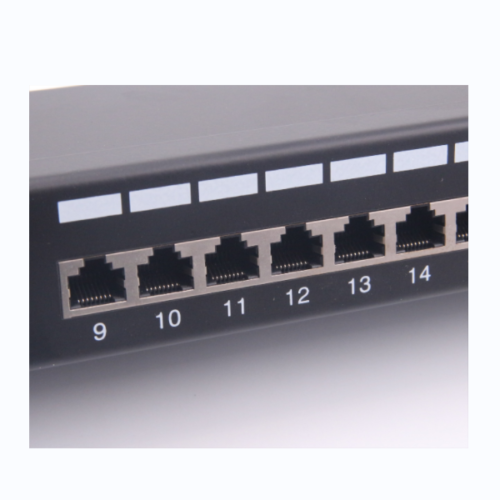 RockRack 19 Inch 1U FTP Patch Panel RJ45 Cat6 24 Ports Network Patch ...