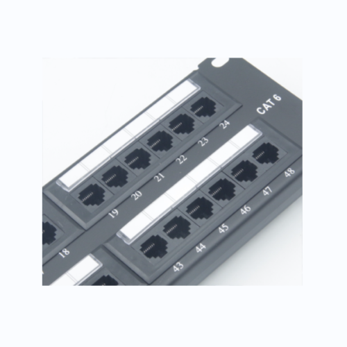 RockRack 19 Inch 2U Patch Panel RJ45 Cat6 48 Ports Network Patch Panel ...