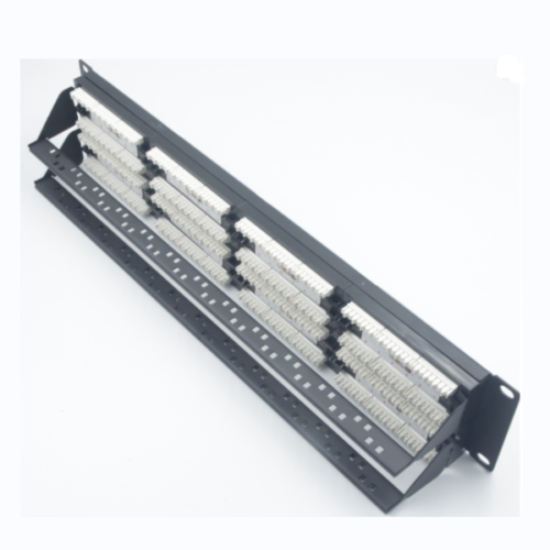 RockRack 19 Inch 2U Patch Panel RJ45 Cat6 48 Ports Network Patch Panel ...